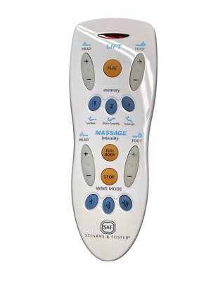 Stearns & Foster Reflexion 7 BED Remote TRUN6-FM Sealy/Tempurpedic ...