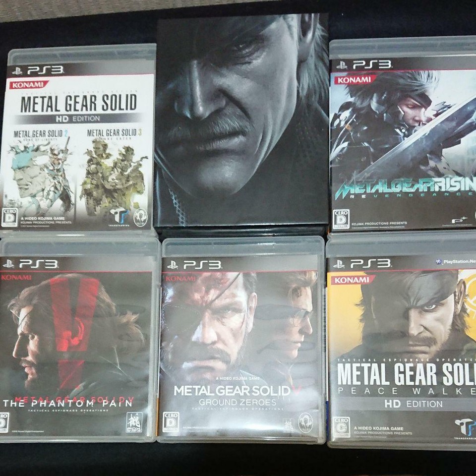 Metal Gear Solid Japanese PS3 Set MGS MGS2 MGS3 MGS4 MGS5 ,Ground Zeros ...