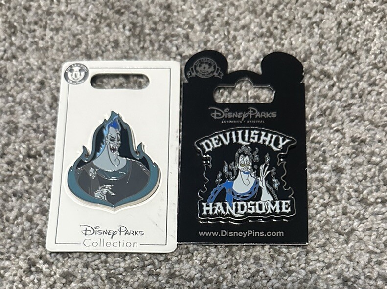 Disney Hades Hercules Pins, Hades Devilishly Handsome Disney Pin, 2 ...