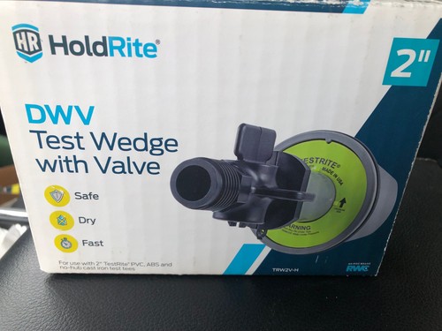 HOLDRITE Testrite 2 in. PVC Schedule 40 Test Plug with Valve Fitting ...