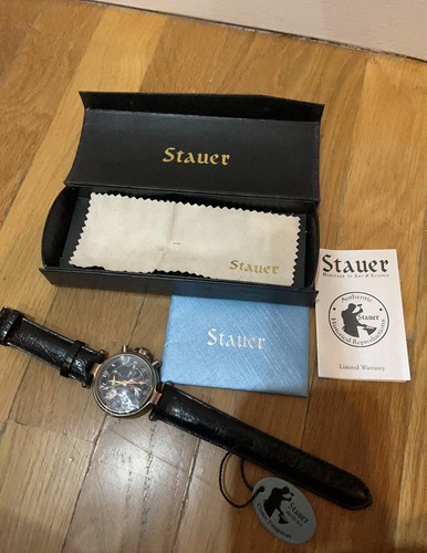 Stauer Noire Moonphase 27j 14587 Automatic Watch Runs Ts171 for sale ...