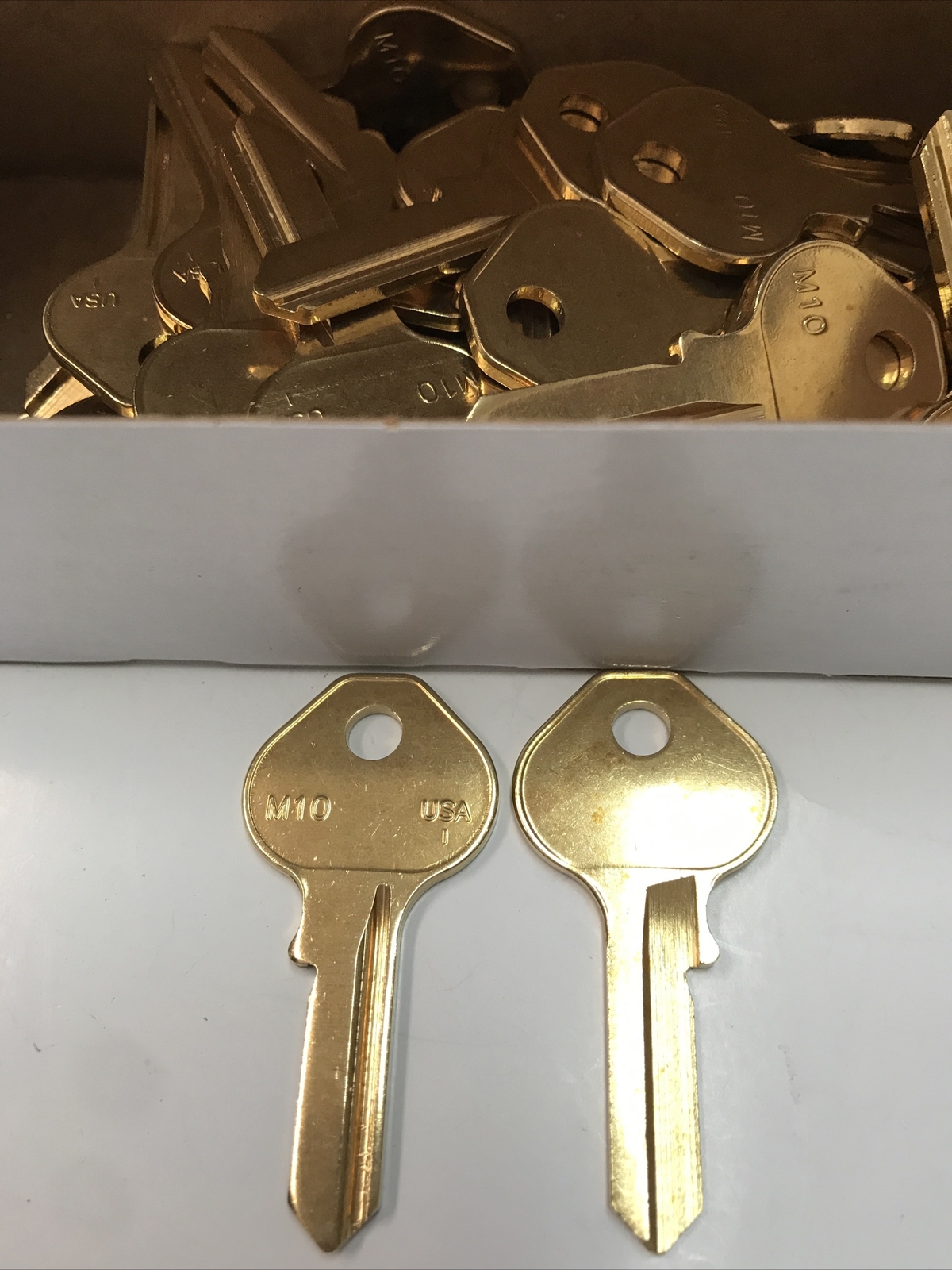 Lot 50 pc M10 Key Blanks / For Master Padlock / M10 1092N Key Blank ...