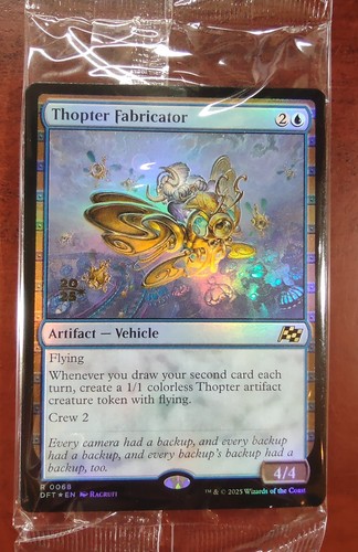 FOIL Prerelease THOPTER FABRICATOR mtg SEALED Aetherdrift Rare PROMO | eBay