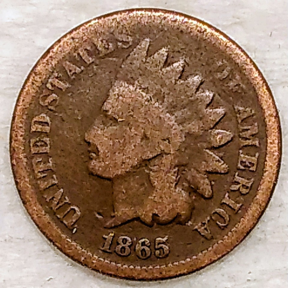 1865 Indian Head Cent Penny 1C - Grade G/VG - #13584 | eBay