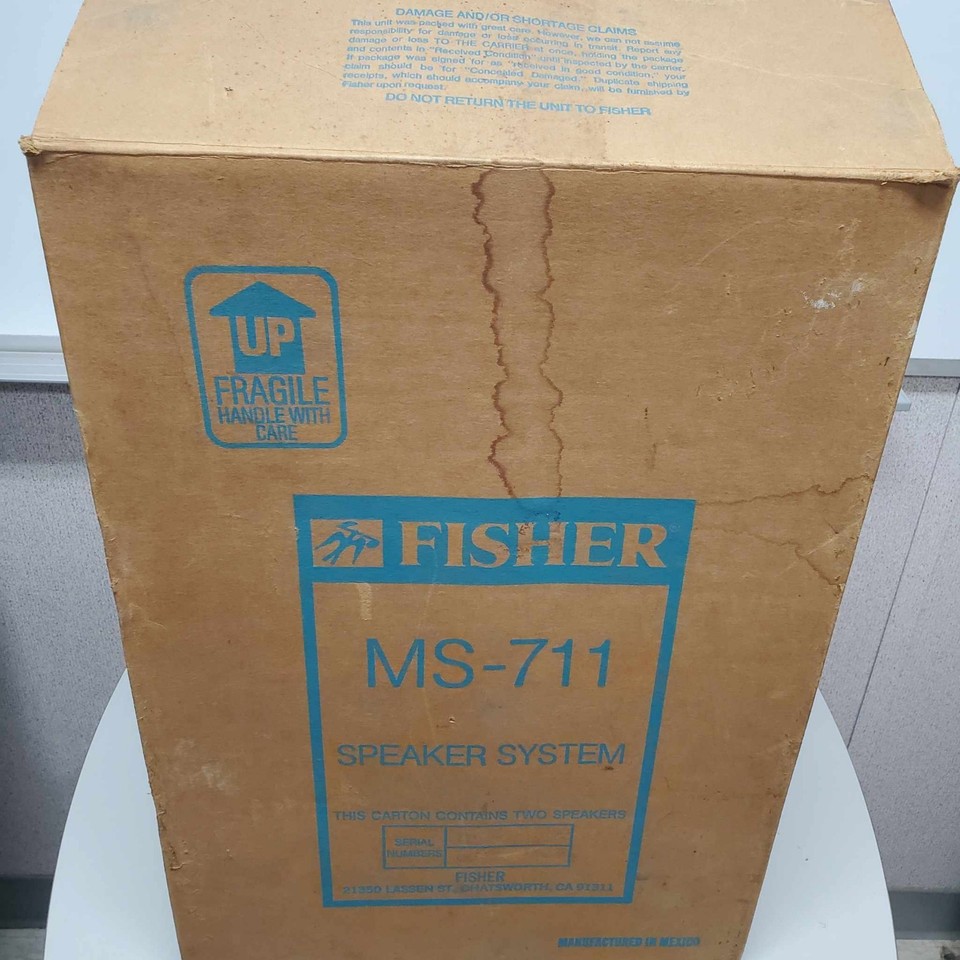 Vintage Fisher MS 711 Speaker System set of 2 Tested Working In ...