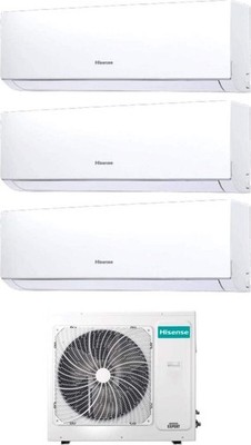 Climatizzatore Hisense Trial Split Ecosense 9+12+12 Con 4AMW81U4RJC Wi ...