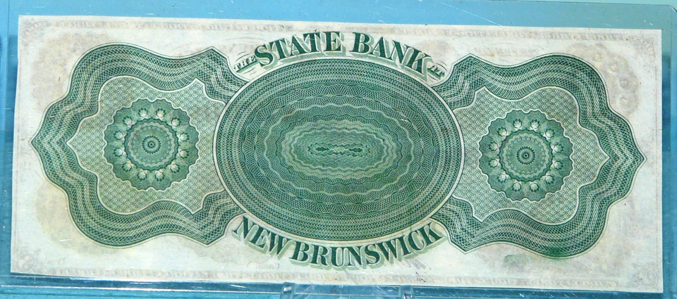 1898 U.S. Large Obsolete $3 State of New Jersey New Brunswick State ...