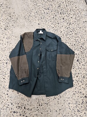 C.C. Filson Padded Shooting Shirt Men's XXL Green Long Sleeve 552 ...