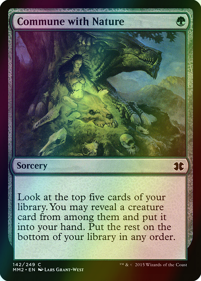 Commune with Nature FOIL Modern Masters 2015 MtG LP to NM | eBay