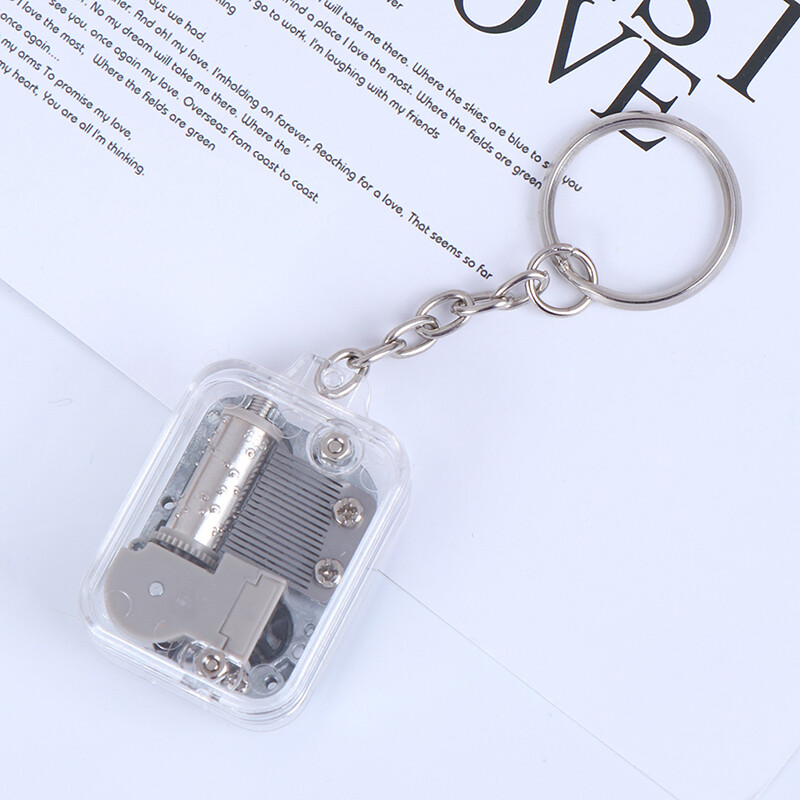Music Box DIY Mechanical Metal Music Boxes Clockwork Keychain Gift O..b ...