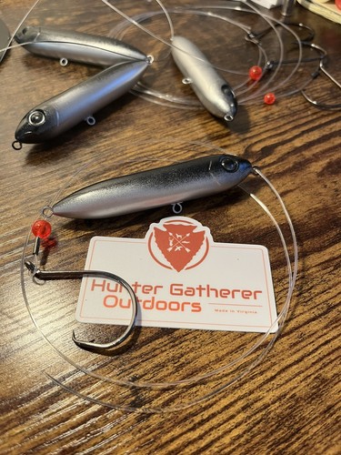 Custom Painted Santee Cooper Rig 80# Leader 8/0 Circle Hook | eBay