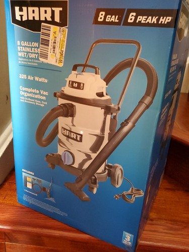 HART+8+Gallon+Stainless+Steel+Wet%2FDry+Vacuum for sale online | eBay