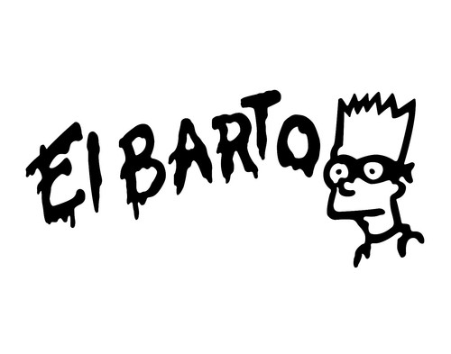 Bart Simpson El Barto Funny Graffiti Vinyl Decal Art for Cars Windows Laptops | eBay