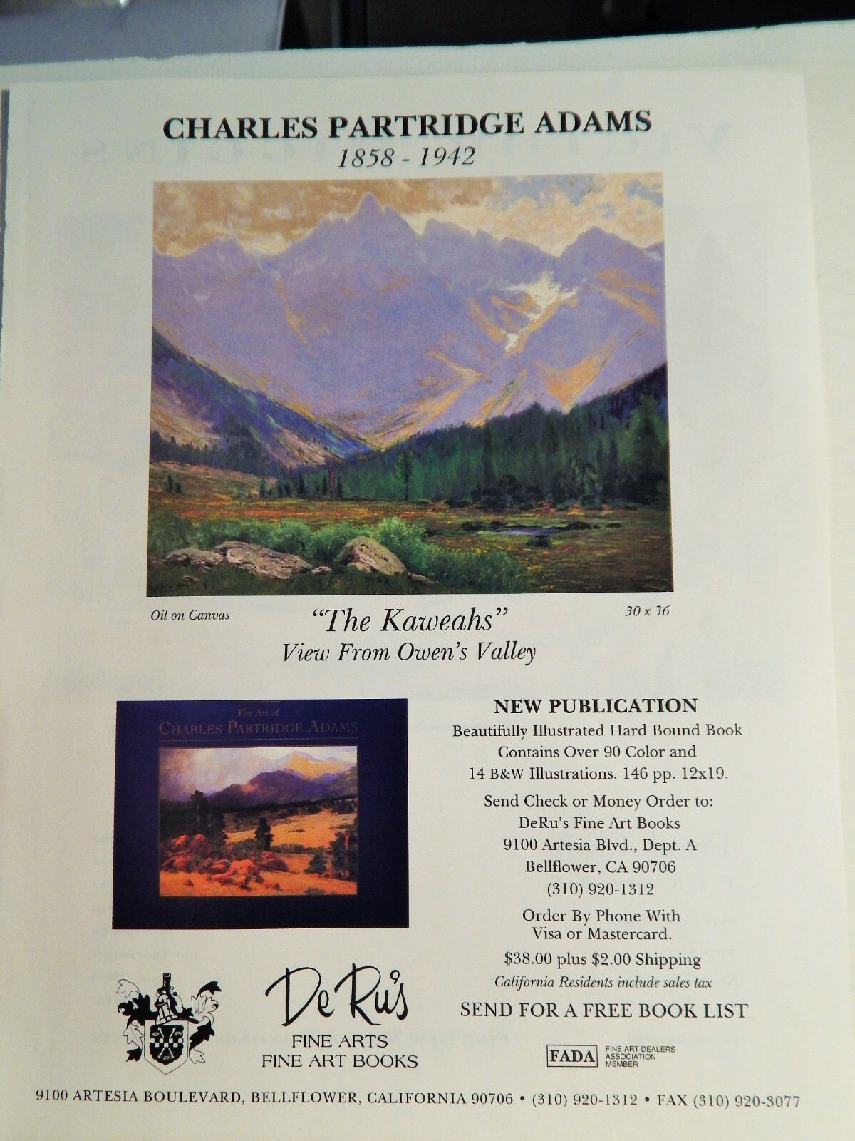 CHARLES P ADAMS / VICTOR HIGGINS ART PIECES VTG ORIG 1994-2 ...