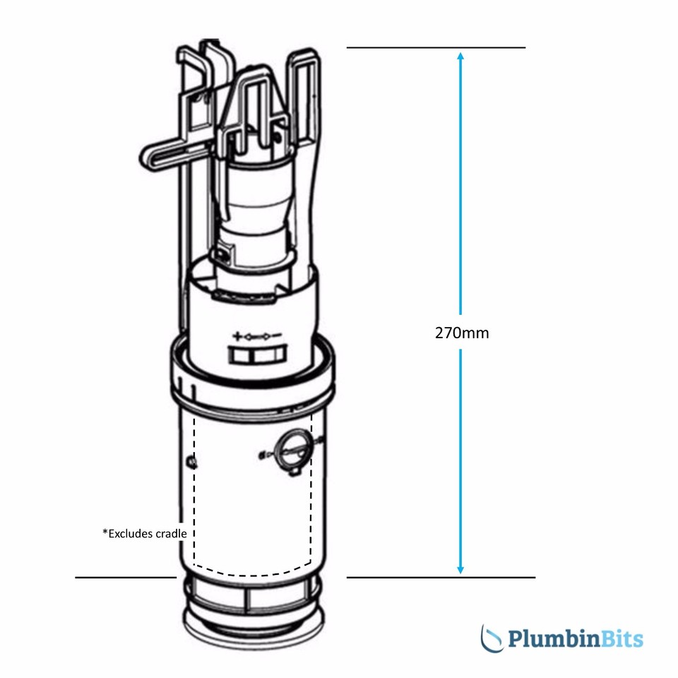 Geberit Duofix Concealed Frame UP200 Replacement Dual Flush Valve 240 ...