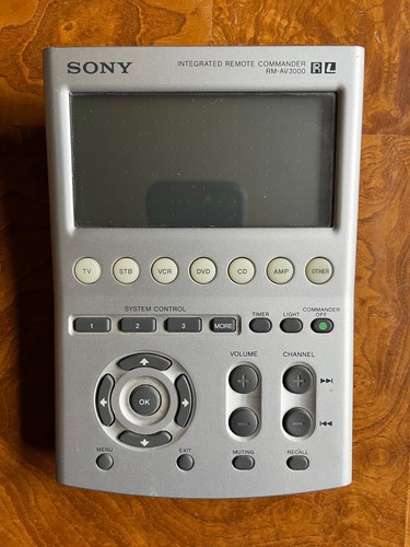 Sony RM-AV3000 Integrated Remote Commander With Manual | eBay