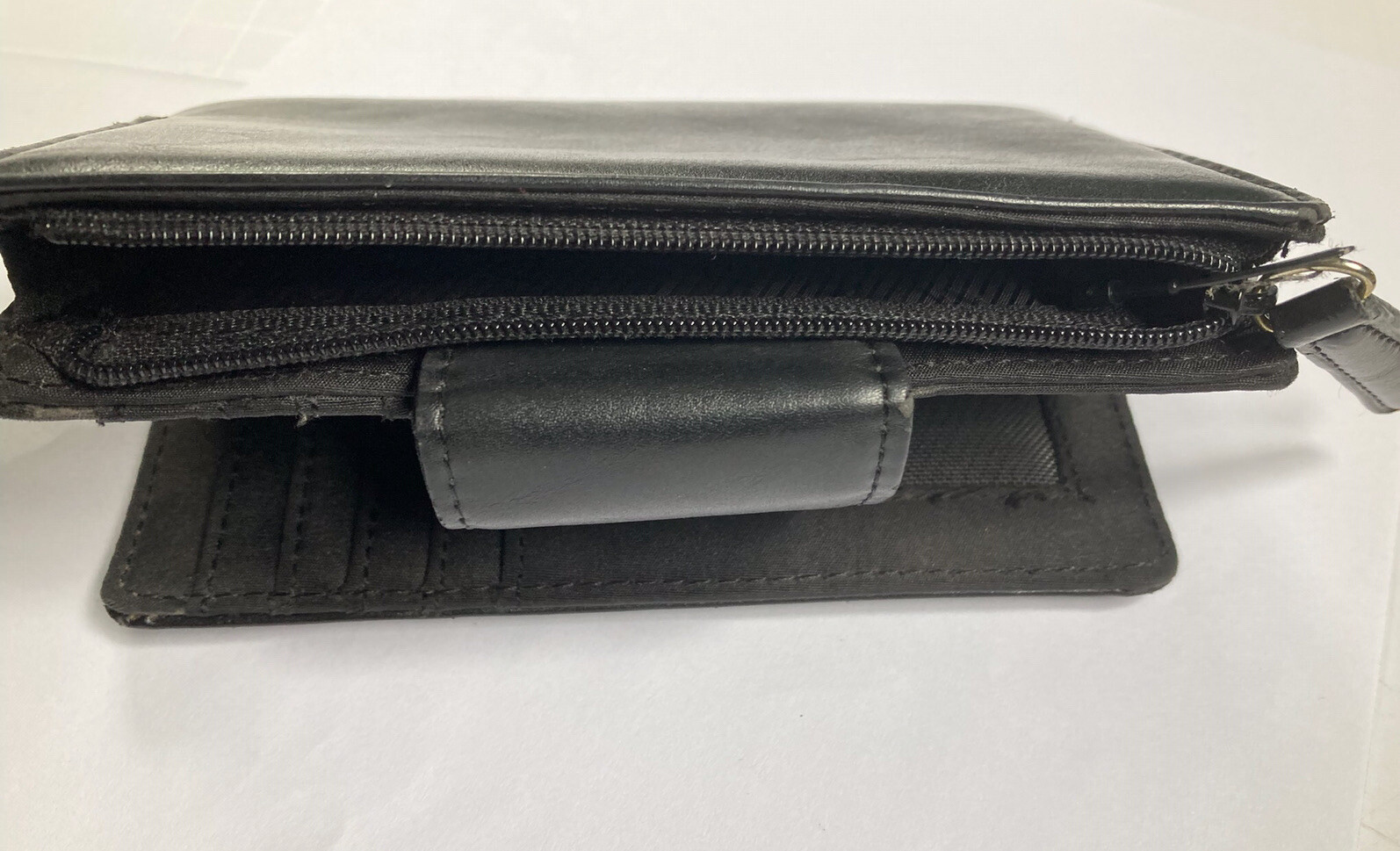 Tahari SafeKeeper Genuine Black Leather Bifold Wallet | eBay