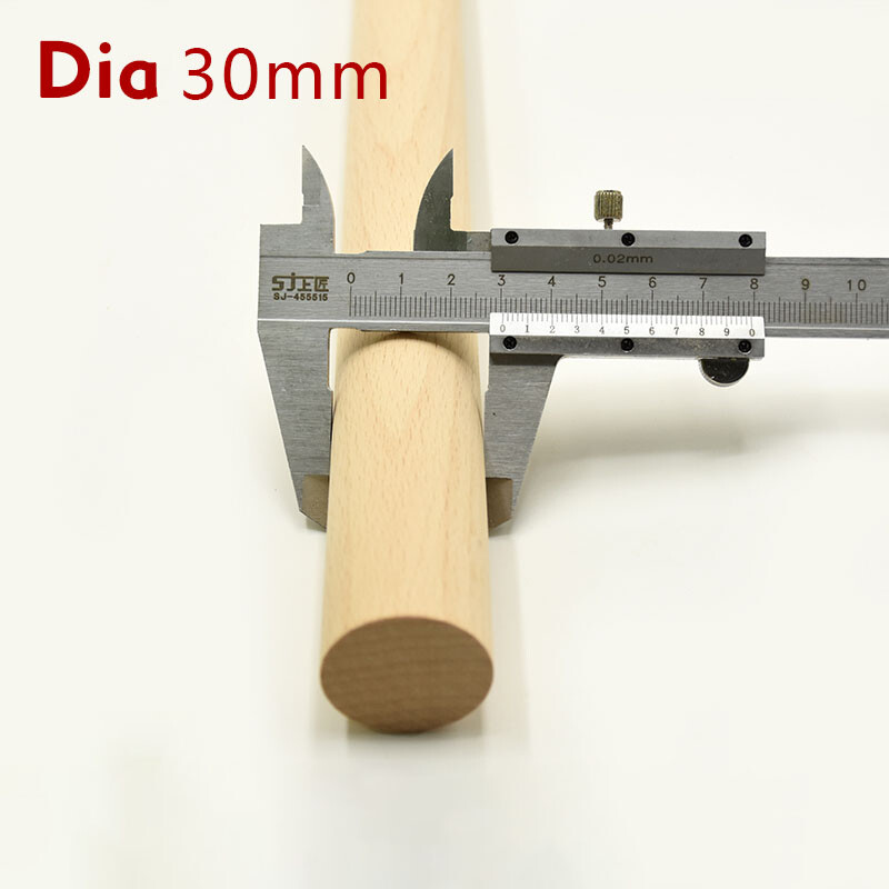 Beech wood 30cm Wooden Dowling Rods Craft Sticks Rods Dowels 6 - 60mm ...