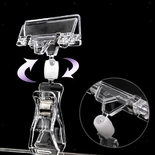 20Pcs Merchandise Sign Clips Price Tag Clips for Baskets Shops Retail ...