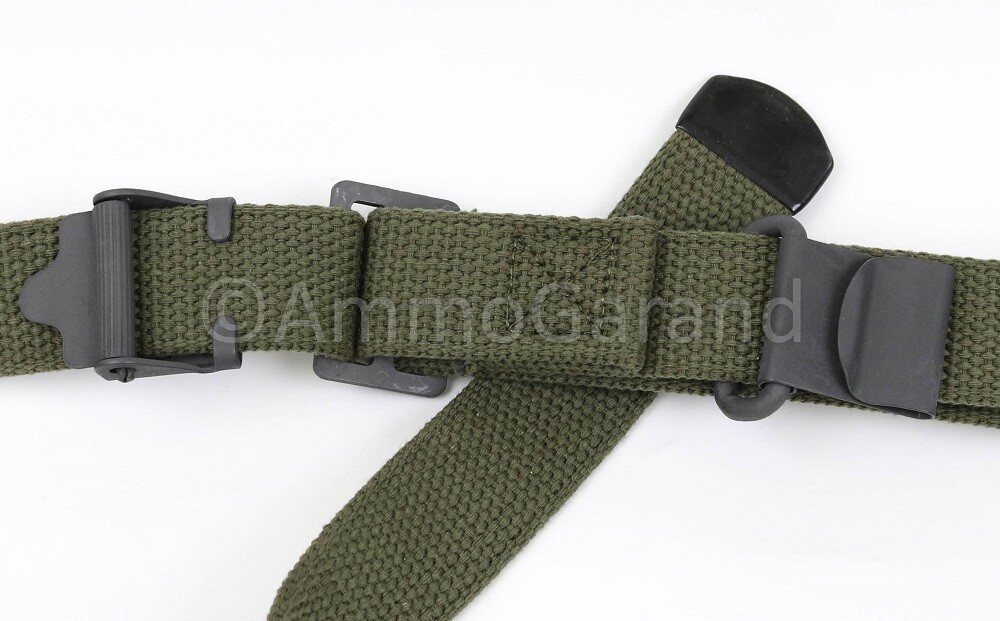 M1 Garand Web Rifle Sling OD Green Cotton GI SPEC US Made! AmmoGarand ...