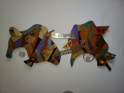 JUSTIN COOPERSMITH MIXED MEDIA ART PIECE CELEBRATION PANEL | eBay