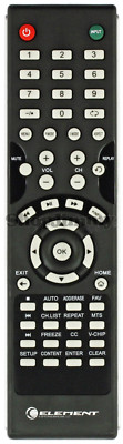 New Element TV Remote Control for ELEFT406 ELEFT466 ELEFT502 | eBay
