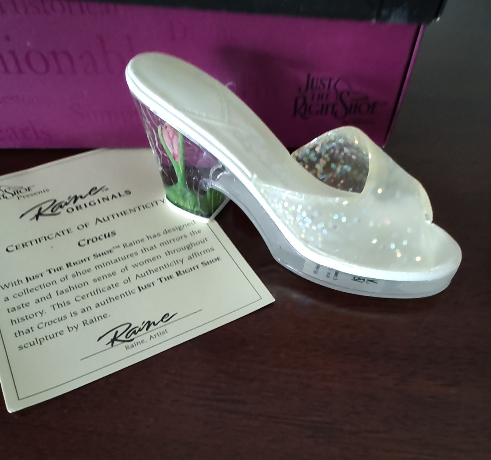 Just The Right Shoe CROCUS Collectible Figurine by Raine #25081 w/COA ...