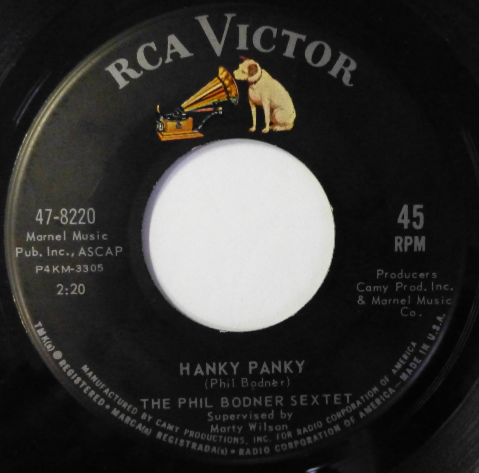 Phil Bodner 45 The High Life / Hanky Rca Victor Jazz Instrumental VG+ ...