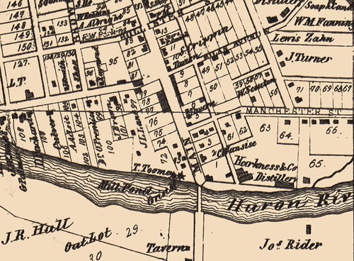 1859 Town Map of Monroeville Huron County Ohio | eBay