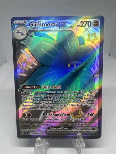 Glimmora Ex 218/091 Full Art Shiny Ultra Rare - Paldean Fates - Pokémon ...