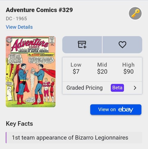 Adventure Comics #329 - 1965 1st Appearance Of Bizarro Legonnaires! DC ...
