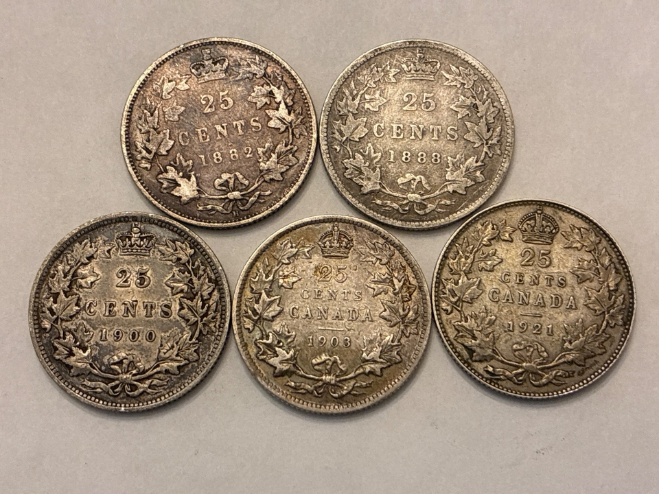 Older Canadian silver Quarters Dimes and 5 Cents | eBay