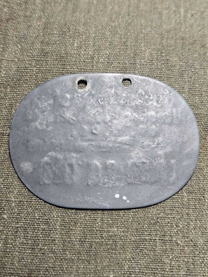 WW2 German Wermacht ID DOG TAG Juterbog Plansberg 23 J.R.20 5.C.923 | eBay