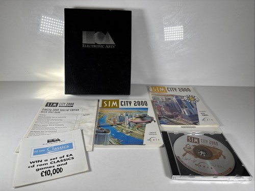 SIM CITY 2000 PC GRANDE BOÎTE JEU CD ROM EA CLASSICS SIMULATION VINTAGE ...