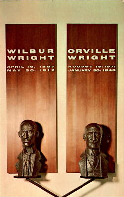 Wilbur Orville Wright Wright Brothers Kitty Hawk WPAFB Ohio aviation a ...