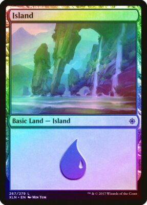 Island (267) FOIL Ixalan NM Basic Land MAGIC THE GATHERING MTG CARD ...