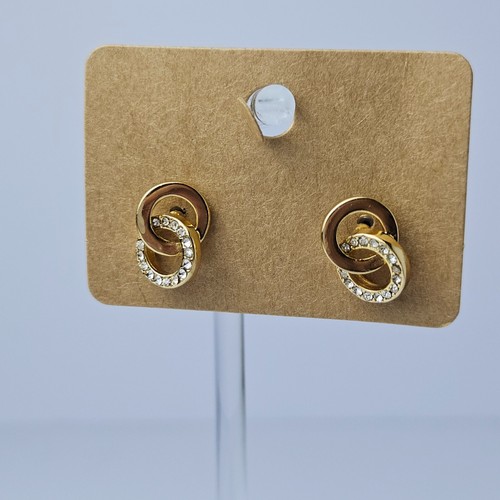 Kate Spade Marked Double Circle Stud Gold Earrings | eBay