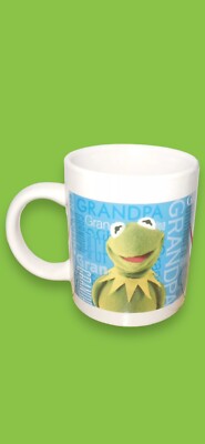 Kermit the Frog Coffee Mug Cup Muppets Jim Henson Ceramic Grandpa ...
