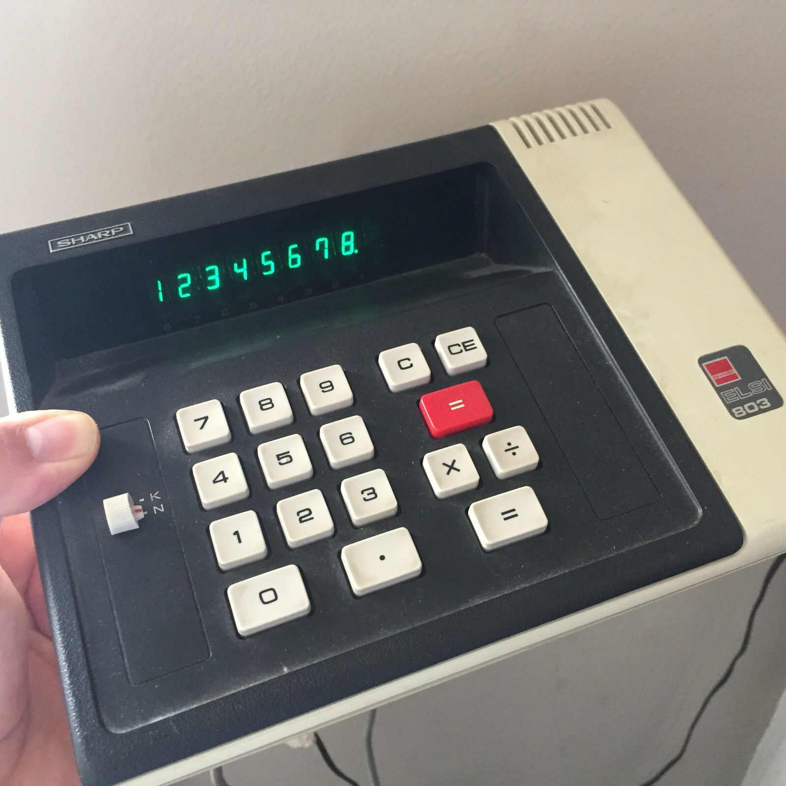 Vintage Sharp Elsi Mate Desktop Office Desk Table Calculator Mid ...