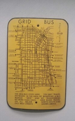 Vintage 1975 RTD BUS SIGN | eBay