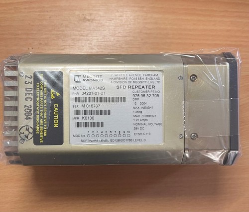 Meggitt Avionics, Secondary Flight Display SFD, Pn. 34201-01-01, Model ...