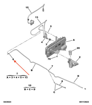 Citroen Berlingo K9 Scheibenwaschrohranschluss 9826516980 | eBay.de