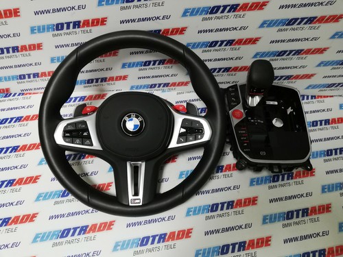 BMW M3 G80 M4 G82 G83 M Sport Set Lenkrad Leder und Gangwahlschalter ...