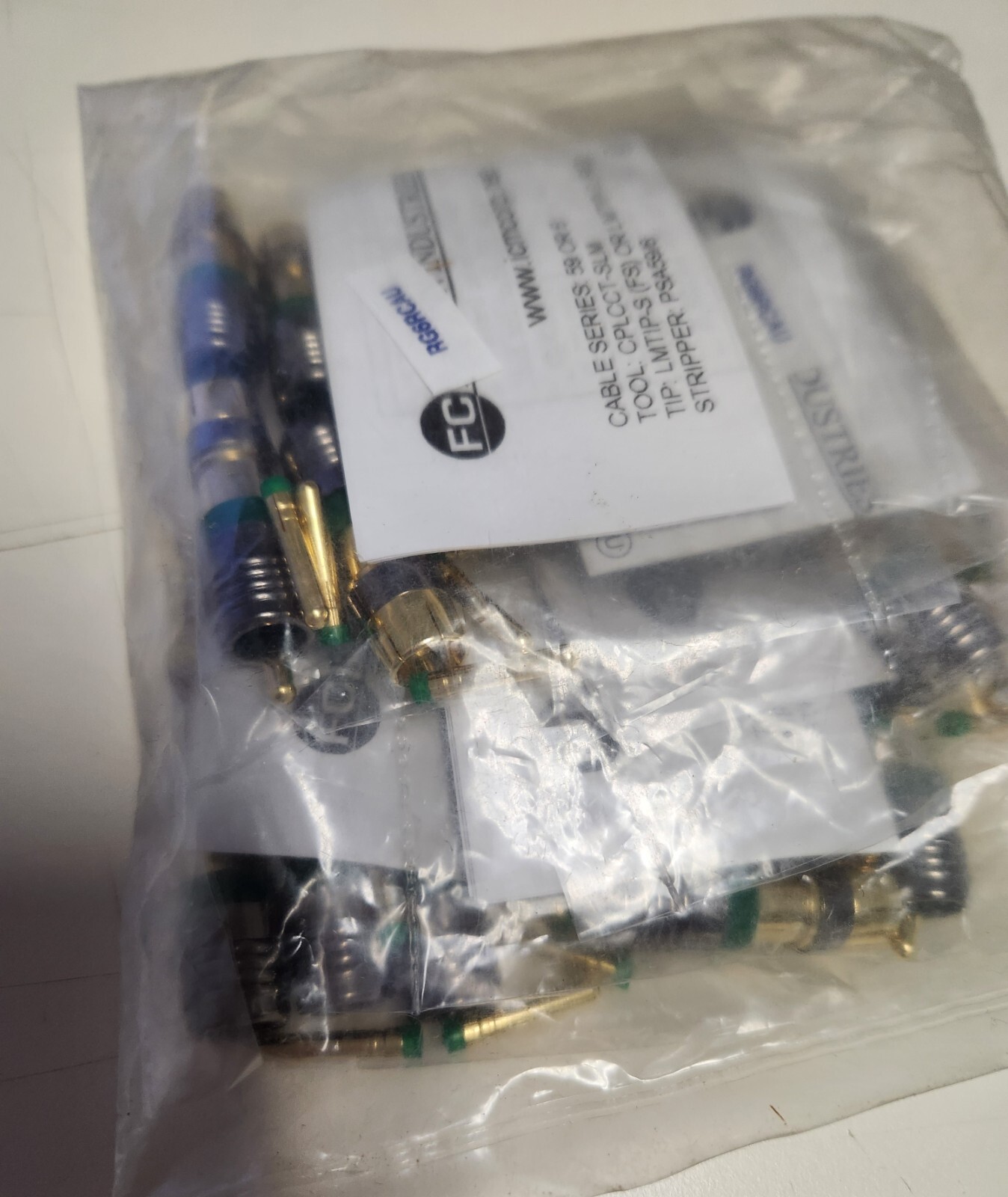 Lot of 25/RG6RCAU Compression Connectors - NEW | eBay