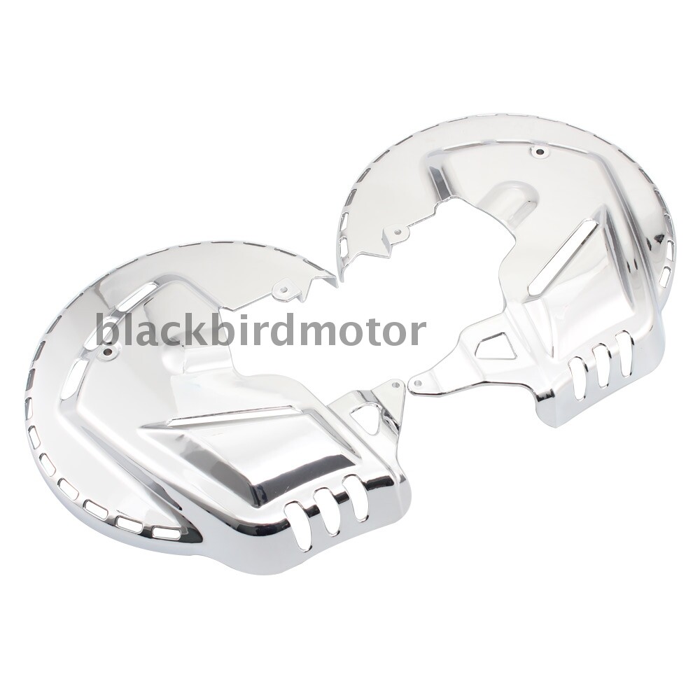Chrome Brake Rotor Covers W/LED Ring Of Fire For Honda GOLDWING GL1800 ...