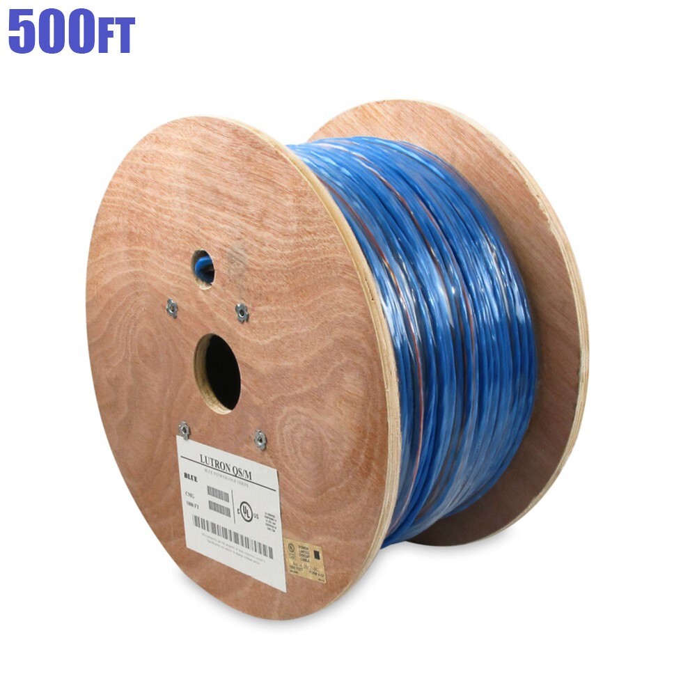 500FT 1P 22AWG 2 Conductor with Shield & Drain + 1P 16AWG/2C Lutron ...