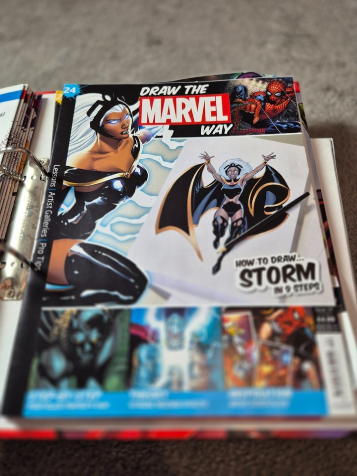 Draw The Marvel Way Magazine Job Lot Bundle Issues 16-27 Art Drawing ...