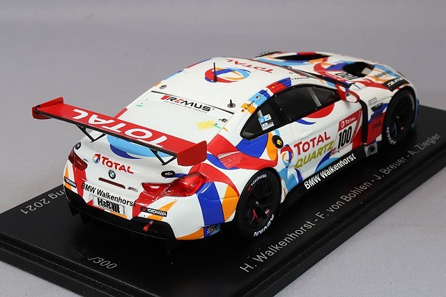 Spark SG773 1/43 BMW M6 GT3 NO.100 WALKENHORST MOTORSPORT 24H ...