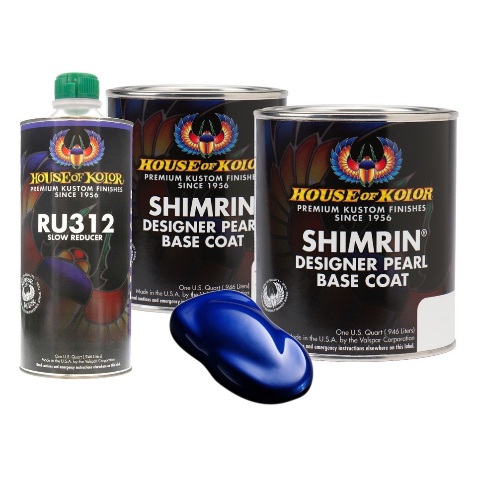 House Of Kolor C2C-PBC36 Designer Pearls Trublue Basecoat 2 Qt Kit +Slow Reducer 806298011861| eBay