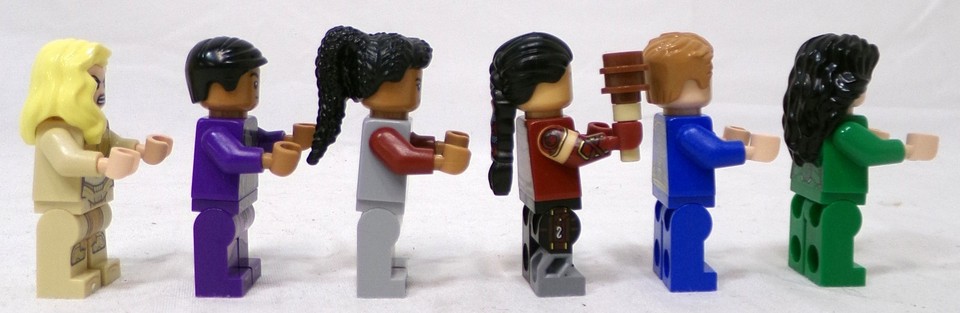 LEGO Marvel Eternals Minifigures Sersi Ikaris Makkari Thena Kingo Echo ...